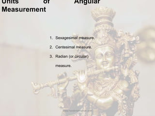 Angles and units of angular measurements | PPTX | Physics | Science