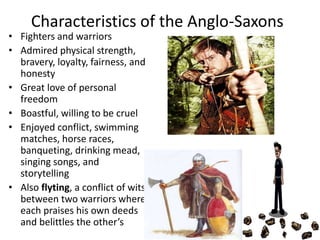 Anglo Saxon People Characteristics