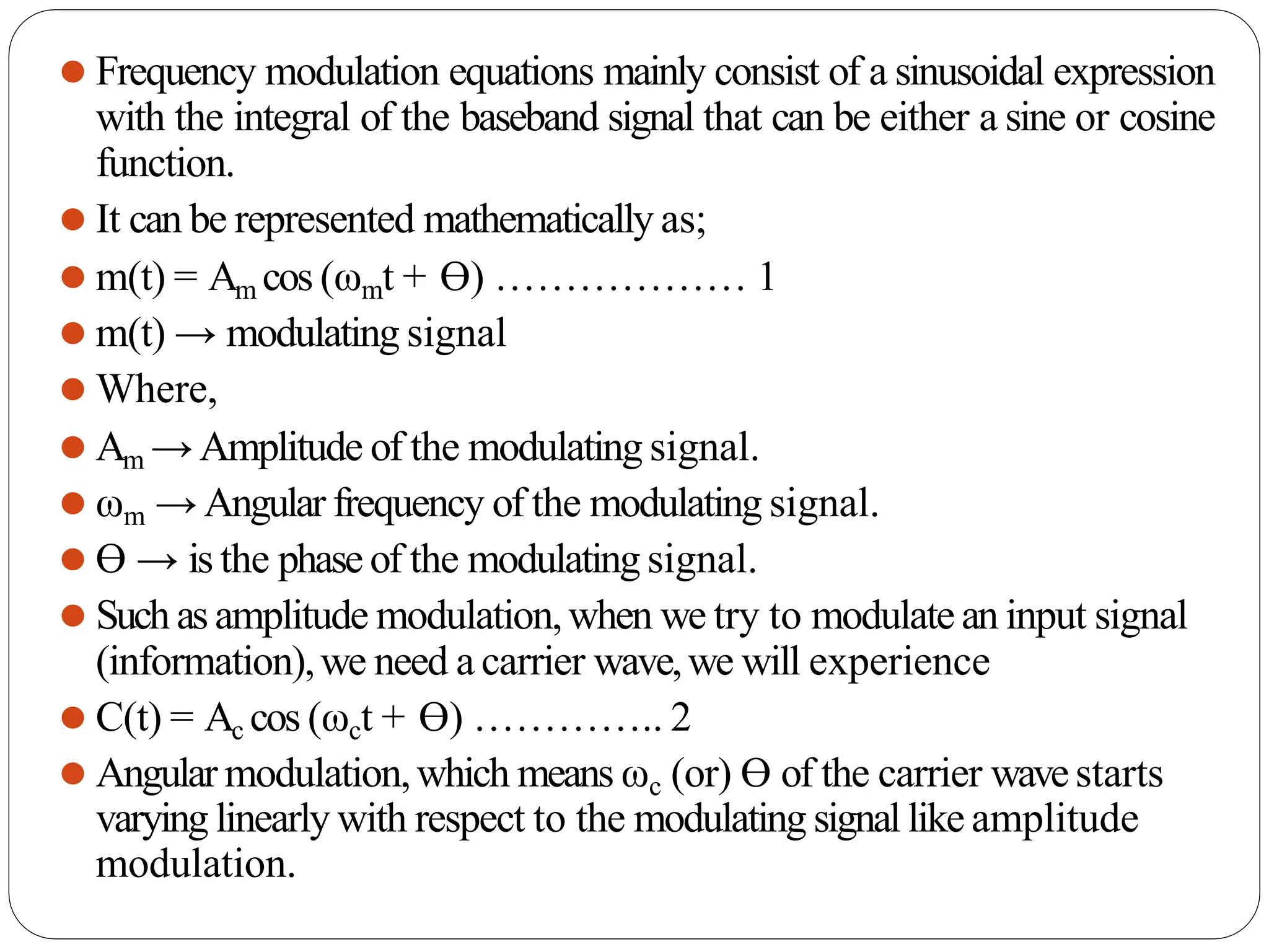 angle_sbh modulation signal waveforms introduction | PPT
