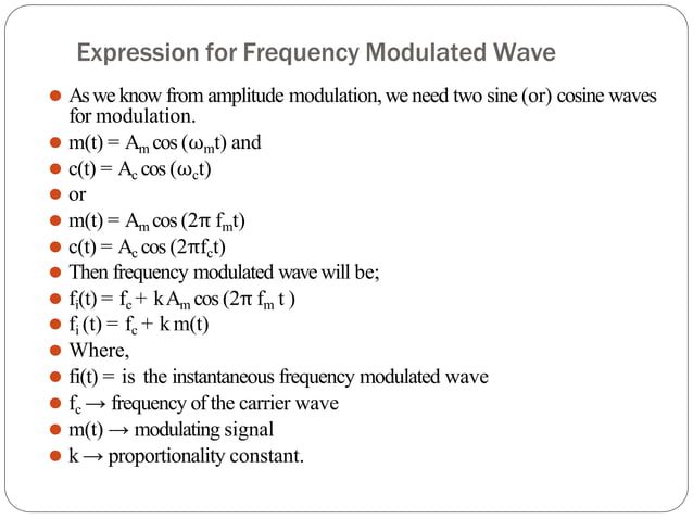 Anglesbh Modulation Signal Waveforms Introduction Ppt