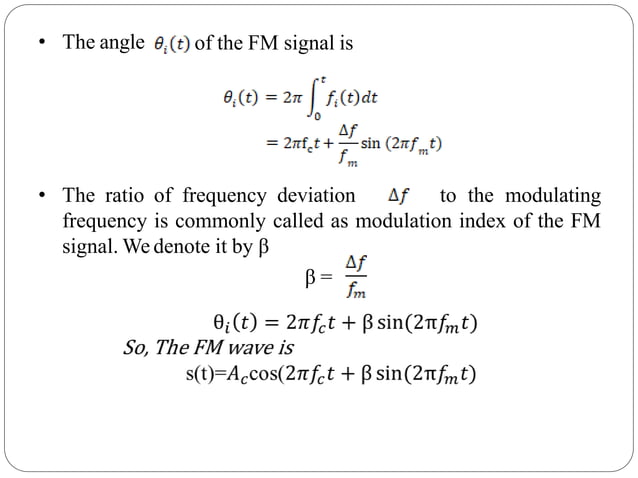 Anglesbh Modulation Signal Waveforms Introduction Ppt