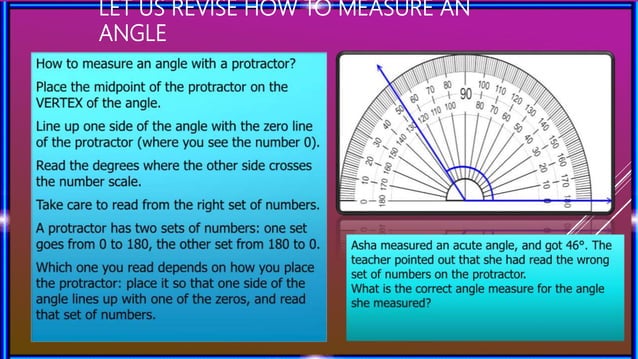 Angles class 5 | PPTX | Physics | Science