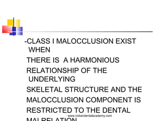 Angle’s class 1 | PPT