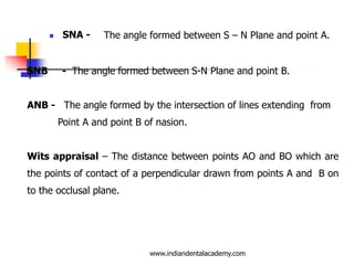 Angles classification and cephalometric /certified fixed orthodontic ...