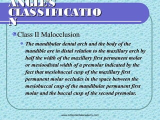 Angles classification & its shortcoming 2 | PPT