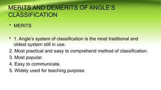 Angle’s classification of malocclusion. (2).pptx