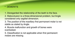 Angle’s classification of malocclusion. (2).pptx