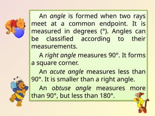 Kinds of angles Grade IV lesson in mathematics | PPTX