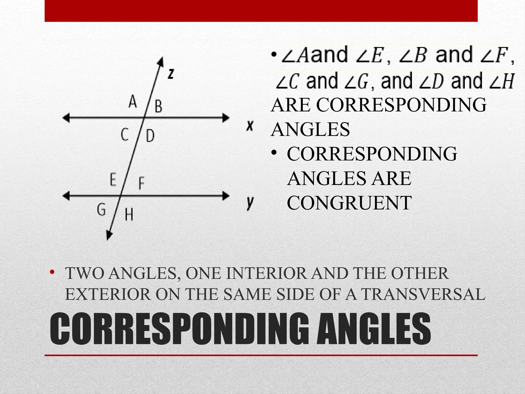 ANGLES FORMED BY PARALLEL LINES CUT BY A TRANSVERSAL.pptx