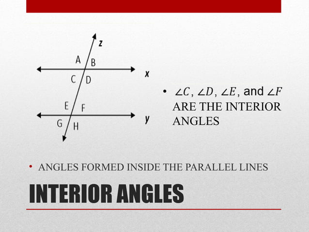 ANGLES FORMED BY PARALLEL LINES CUT BY A TRANSVERSAL.pptx
