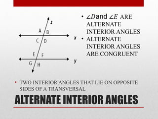 ANGLES FORMED BY PARALLEL LINES CUT BY A TRANSVERSAL.pptx