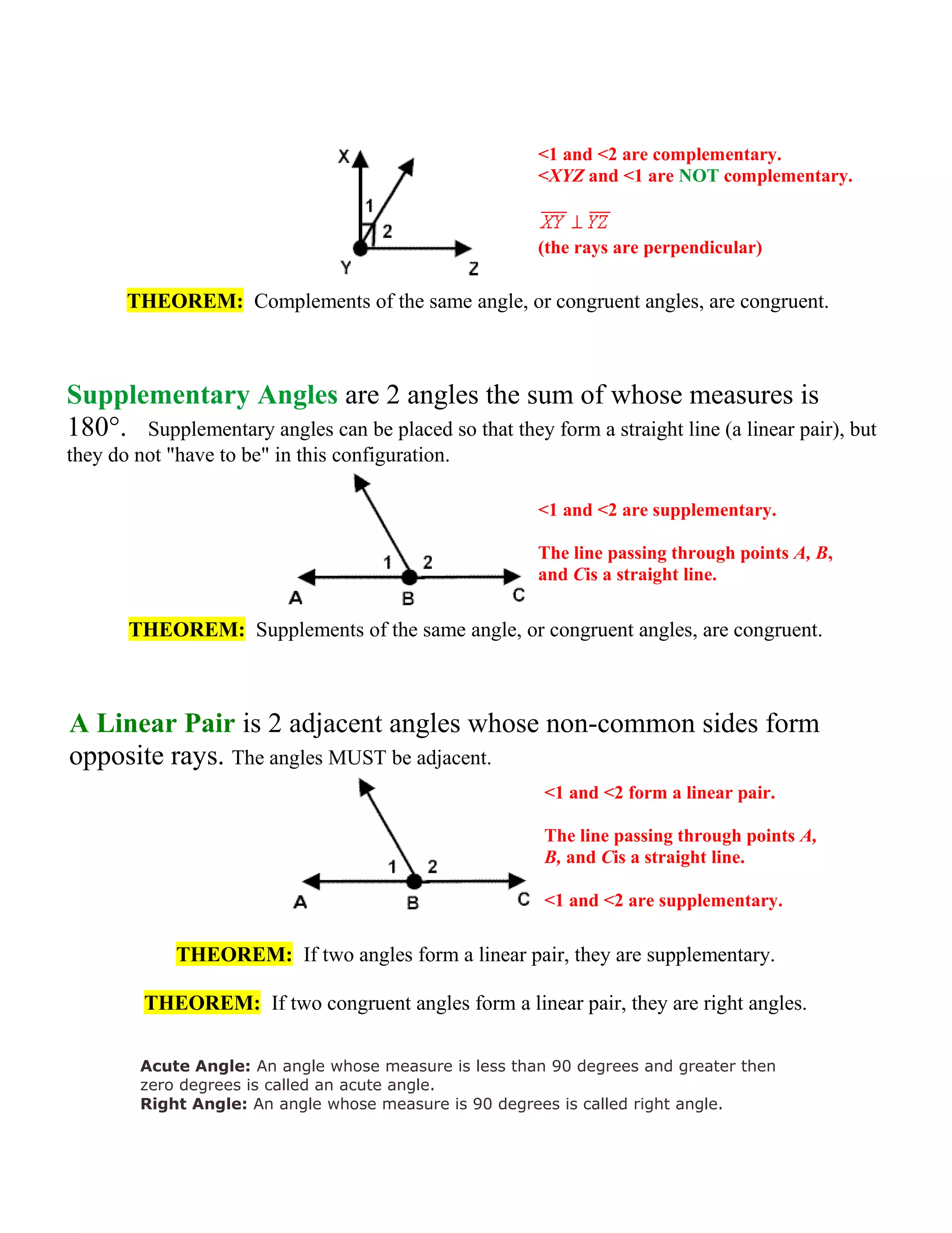 Angles in geometry | PDF