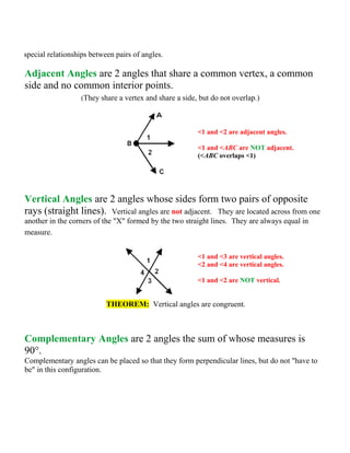 Angles in geometry | PDF