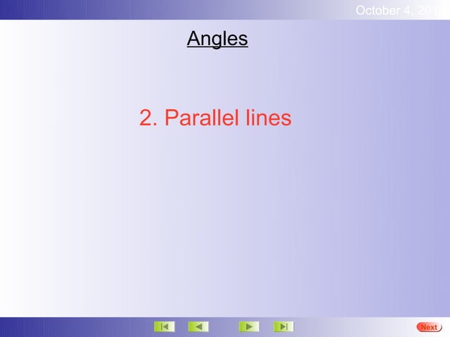 Angles parallel lines | PPT | Geography | Science