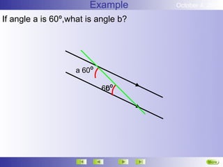 Angles parallel lines | PPT