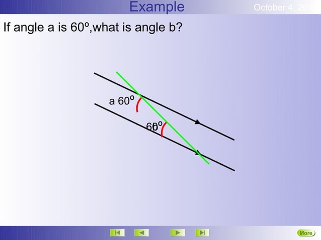 Angles parallel lines | PPT | Geography | Science