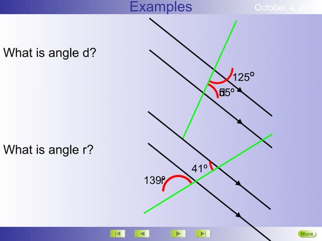 Angles parallel lines | PPT | Geography | Science