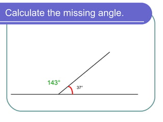 Angles straight line | PPT