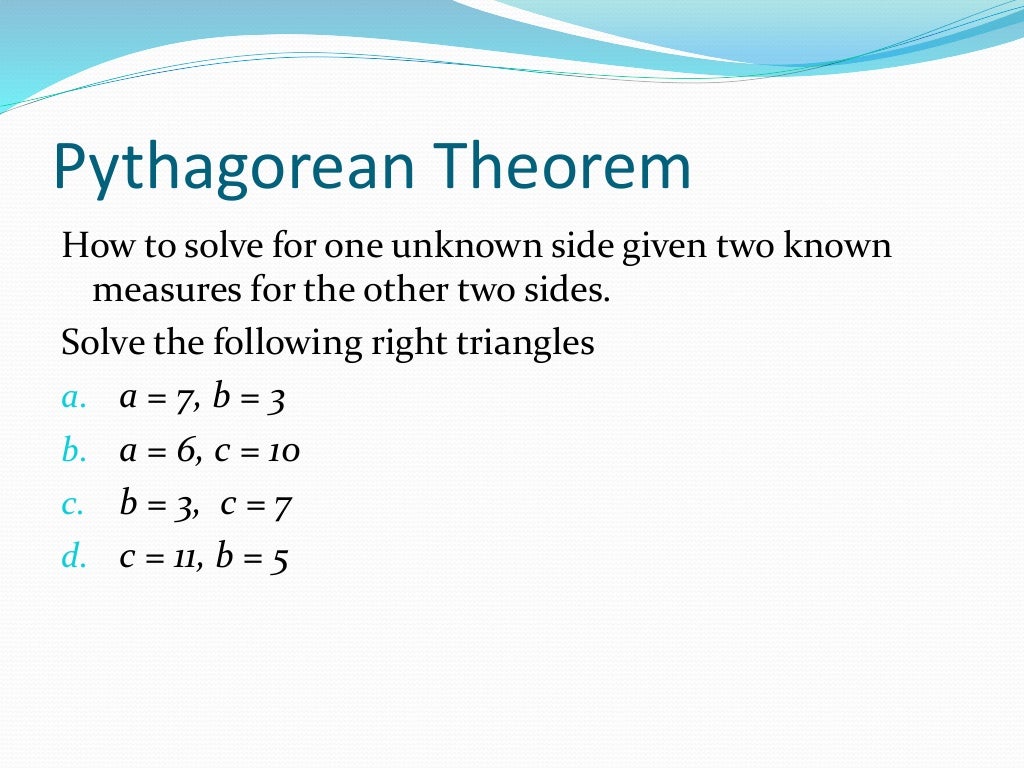 Angles, Right Triangle, Pythagorean Theorem, Trigonometric Ratios