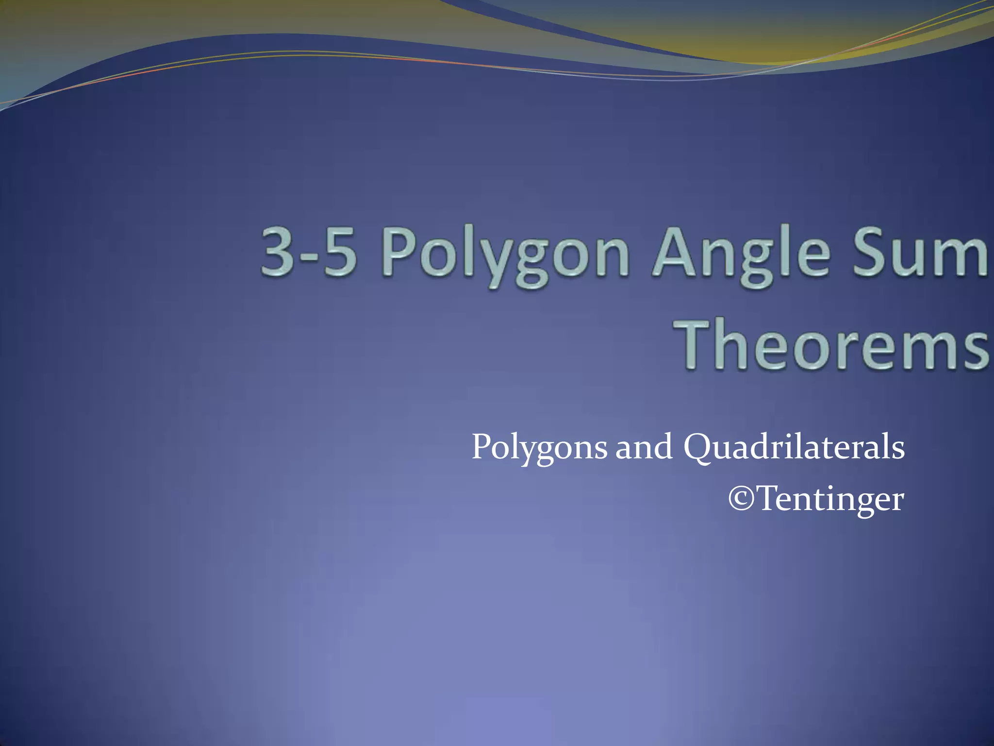 Angle Sum Theorem | PPT