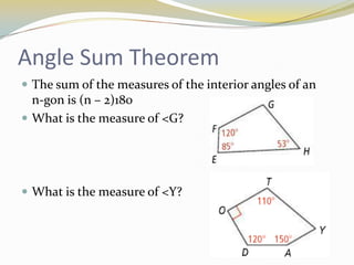 Angle Sum Theorem | PPTX