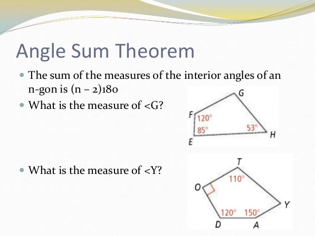 Angle Sum Theorem