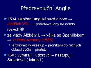 Anglická Revoluce | PPT