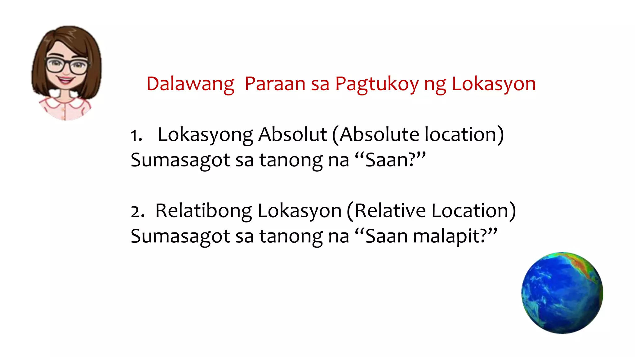 Ang limang tema ng heograpiya | PPTX