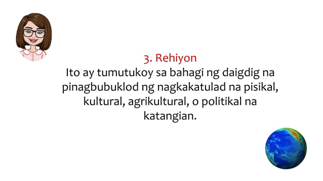 Ang limang tema ng heograpiya | PPTX