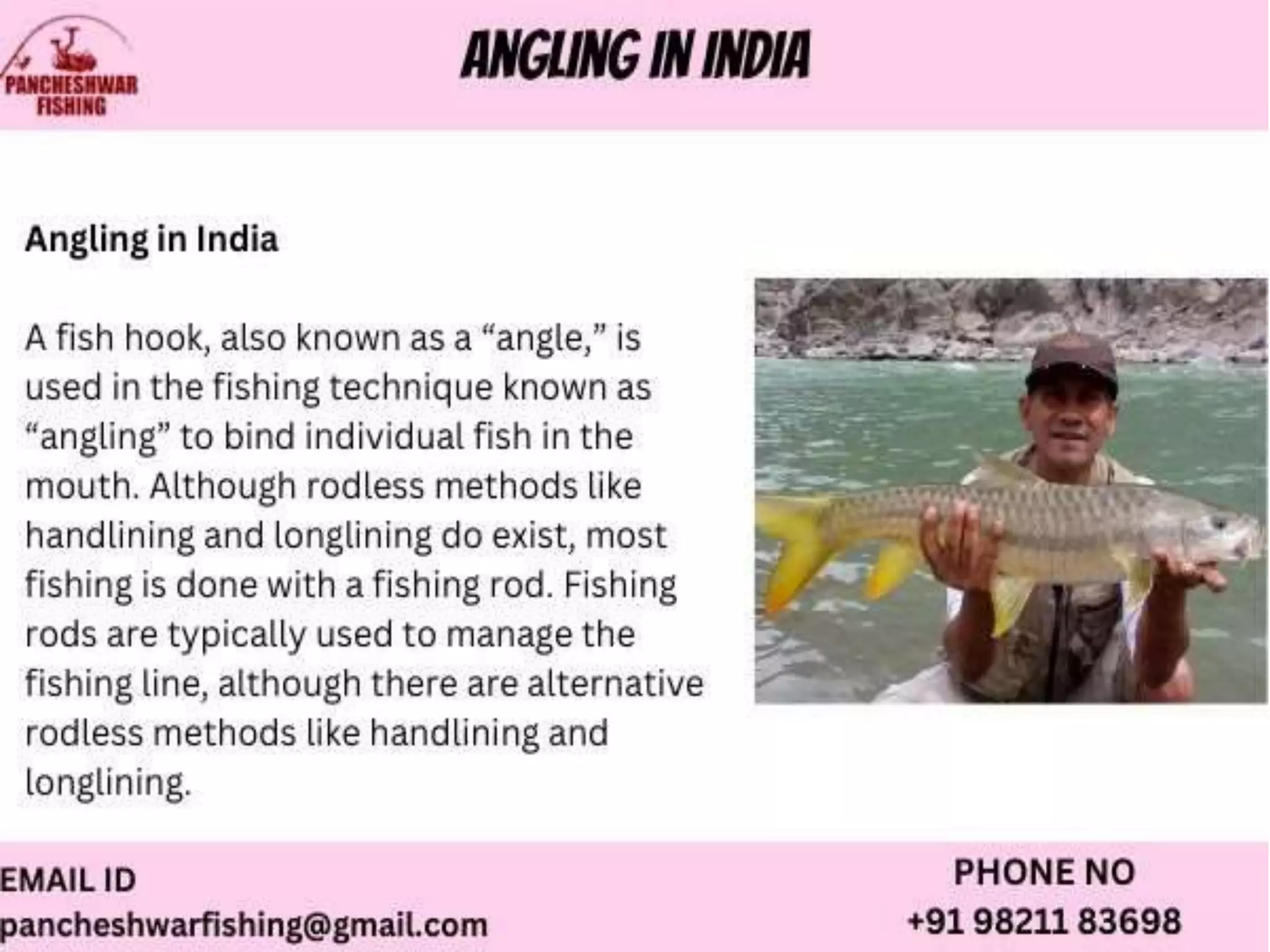 Angling in India | PPTX