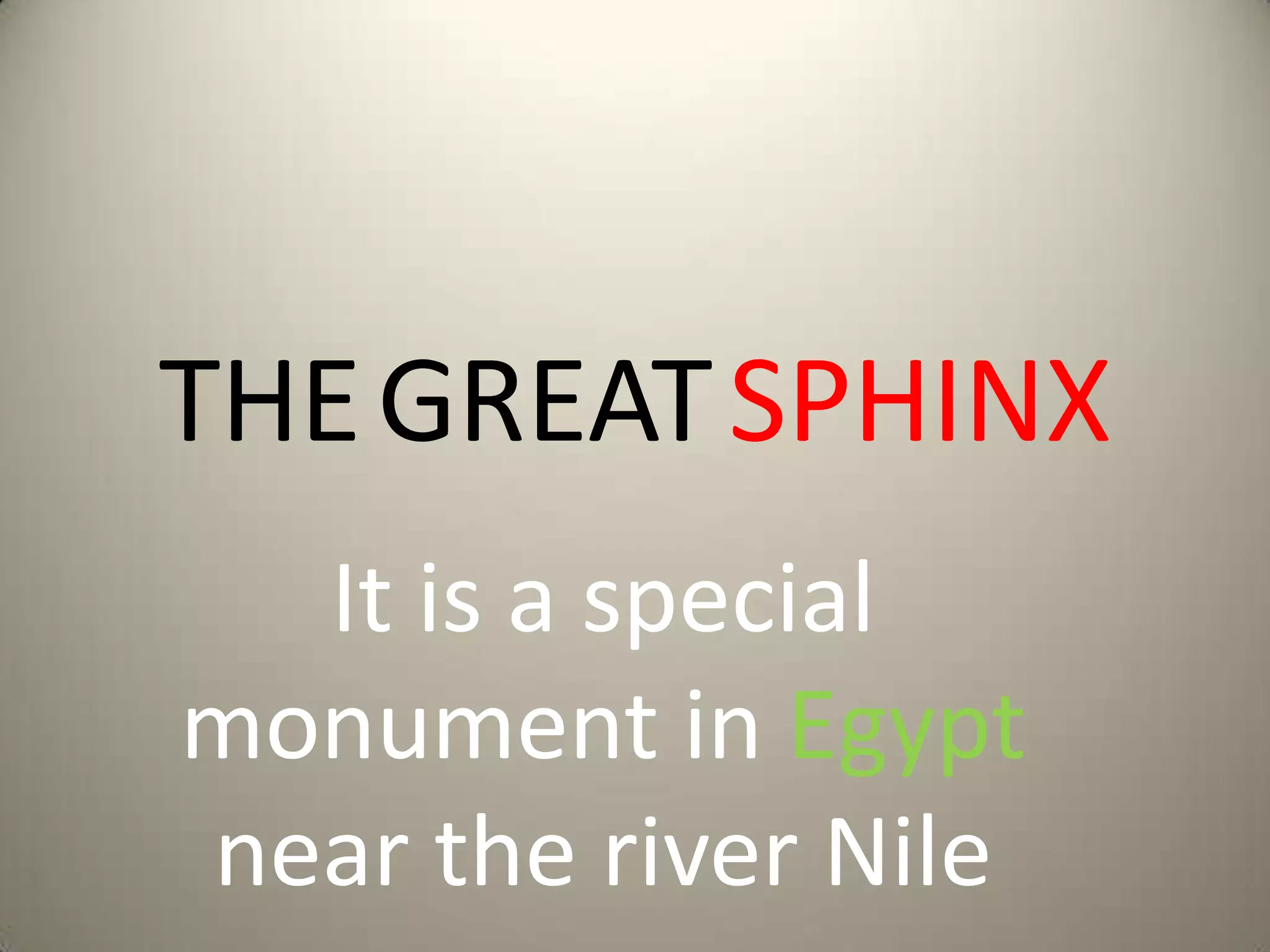 The Great Sphinx | PPT