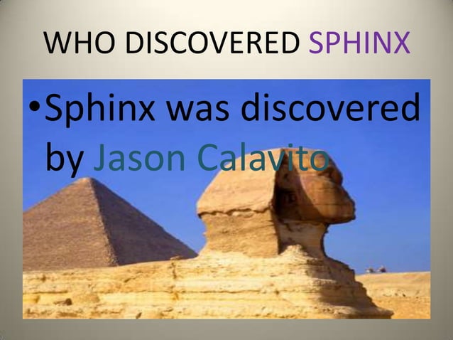 The Great Sphinx | PPT