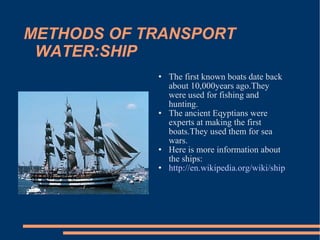 Transport webquest | PPT