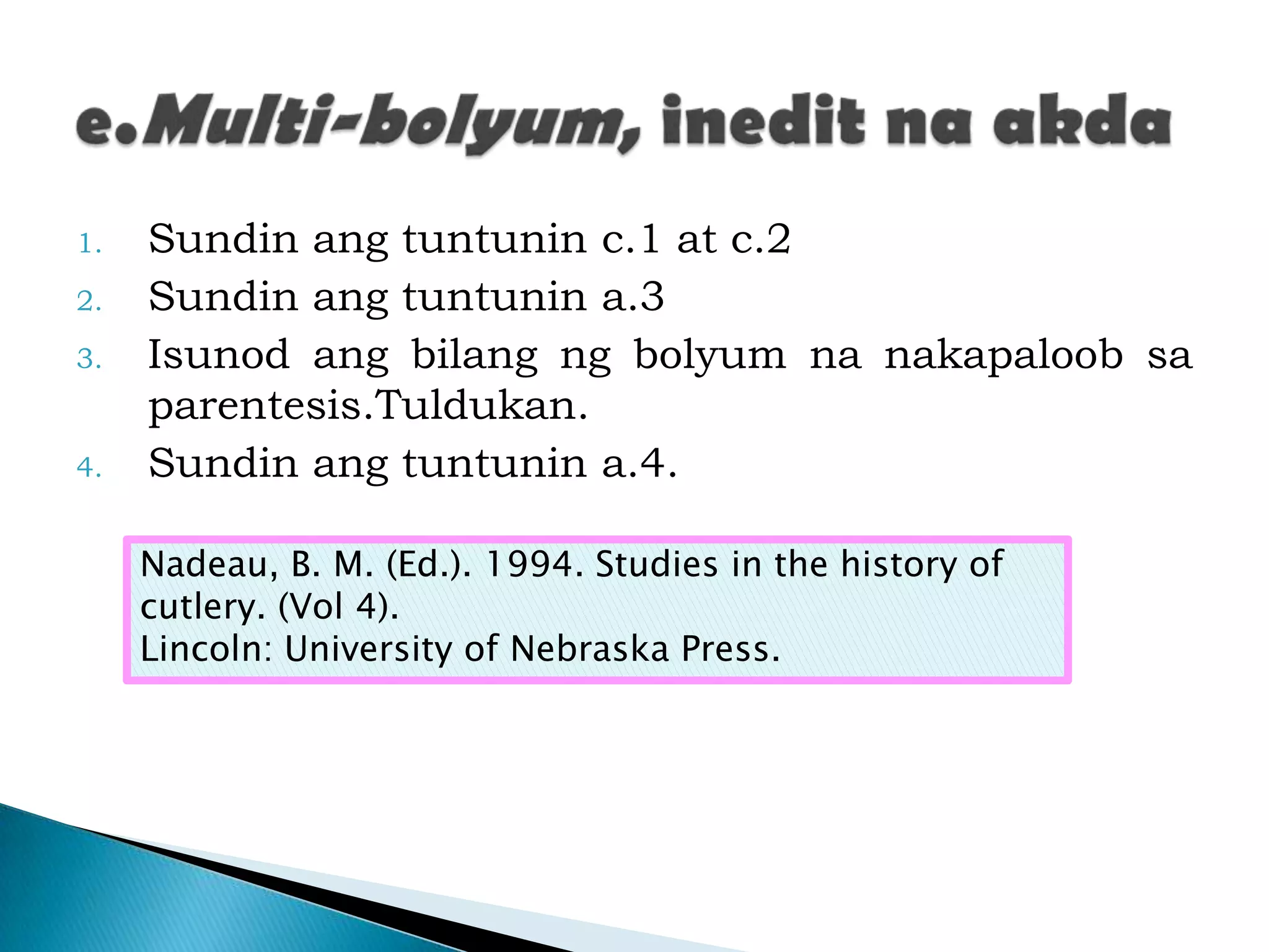 Ang Listahan ng mga Sanggunian (Filipino) | PPTX