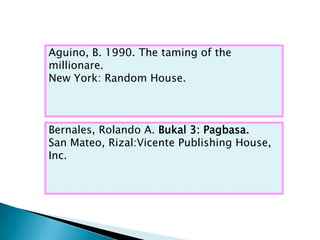 Ang Listahan ng mga Sanggunian (Filipino) | PPTX