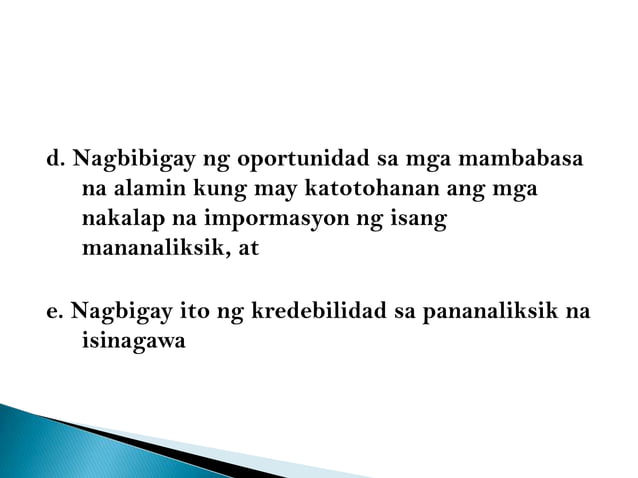 Ang Listahan ng mga Sanggunian (Filipino) | PPTX