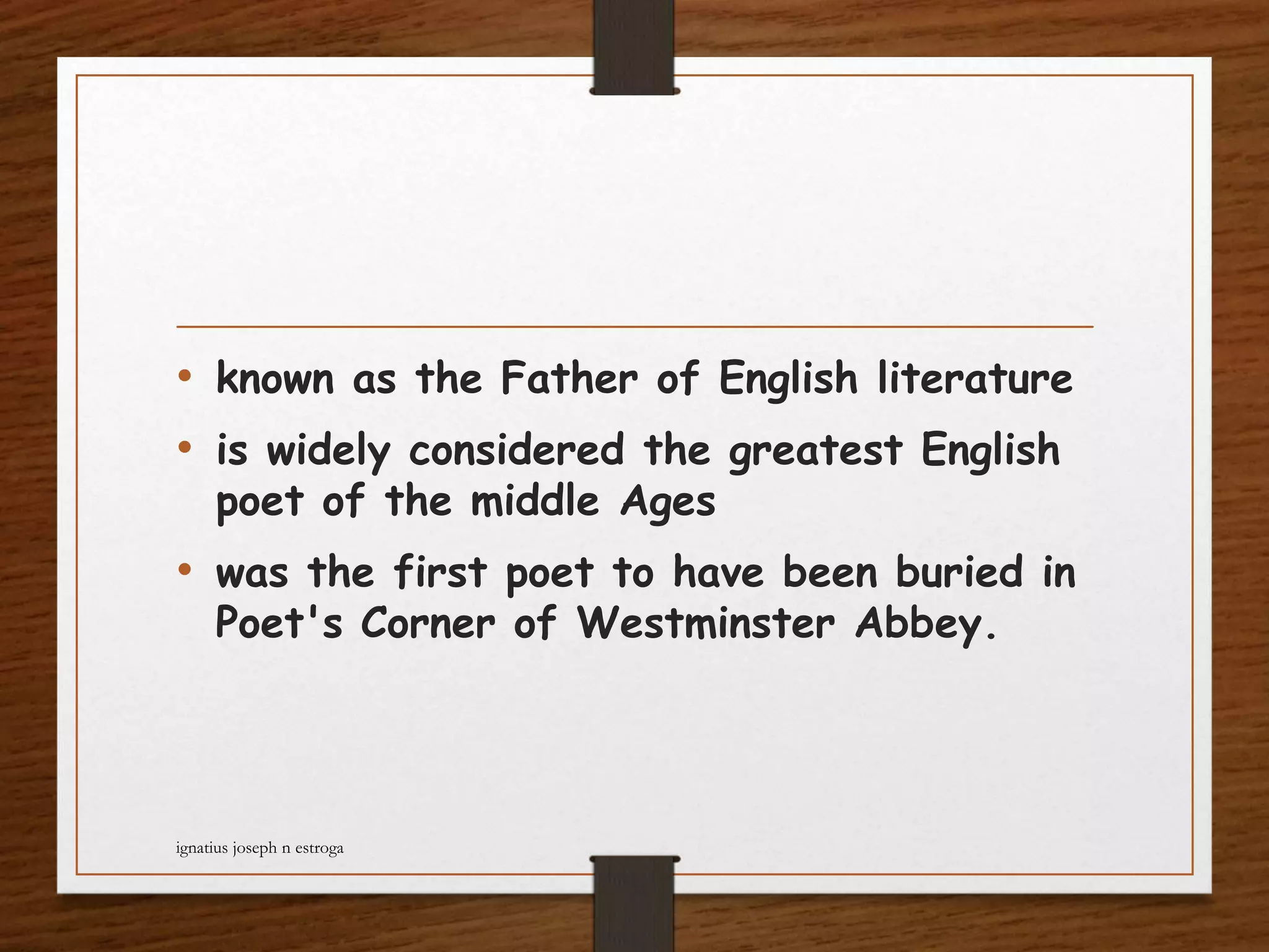 Anglo-American Literature | PPTX