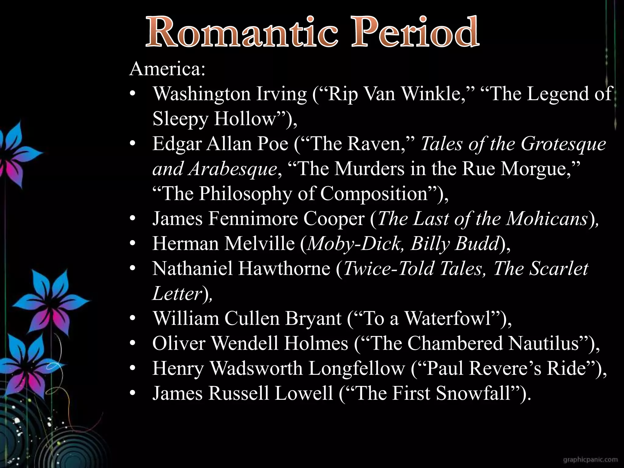 Anglo-American Literature | PPTX