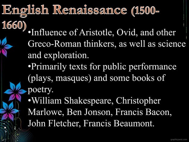 Anglo-American Literature | PPTX