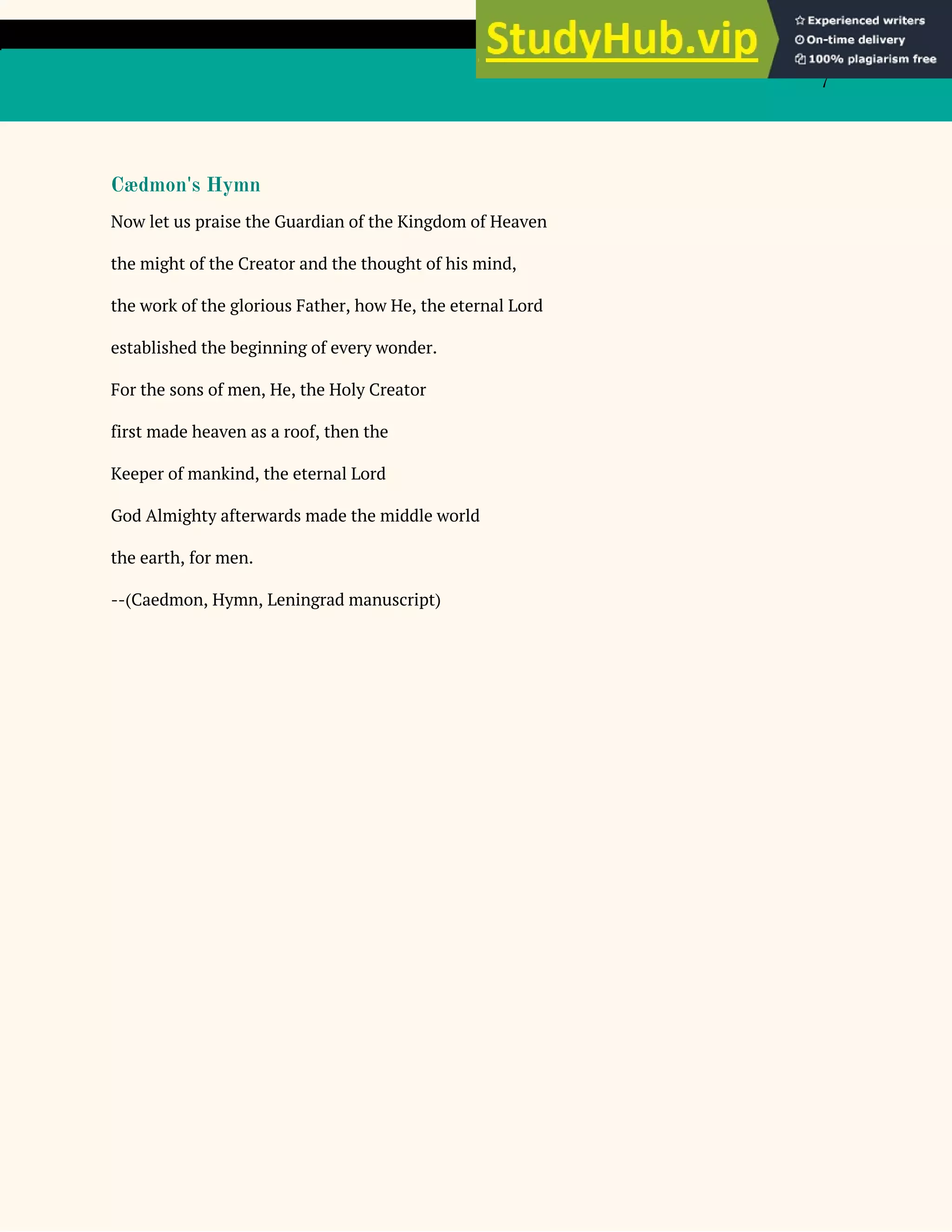 Anglo-Saxon History And Background | PDF