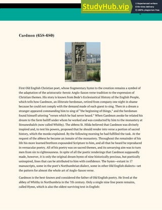 Anglo-Saxon History And Background | PDF