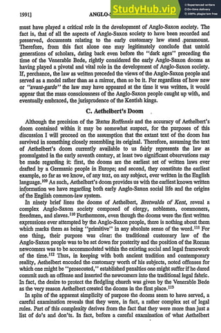 Anglo-Saxon Law Its Development And Impact On The English Legal System ...