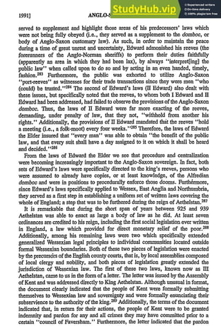 Anglo-Saxon Law Its Development And Impact On The English Legal System ...