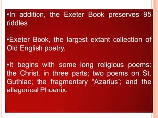 Anglo saxon literature | PPTX