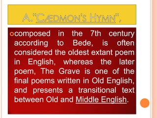 Anglo saxon literature | PPTX