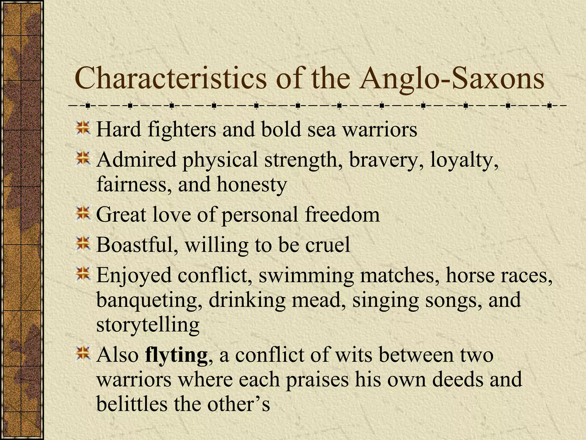 Anglo-Saxons | PPT