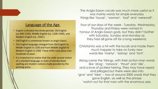 Anglo saxon period | PPT