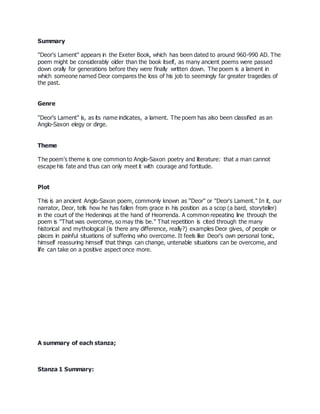 Anglo saxon period | DOCX