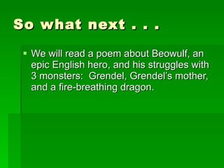 Anglo saxon period and poetry | PPT