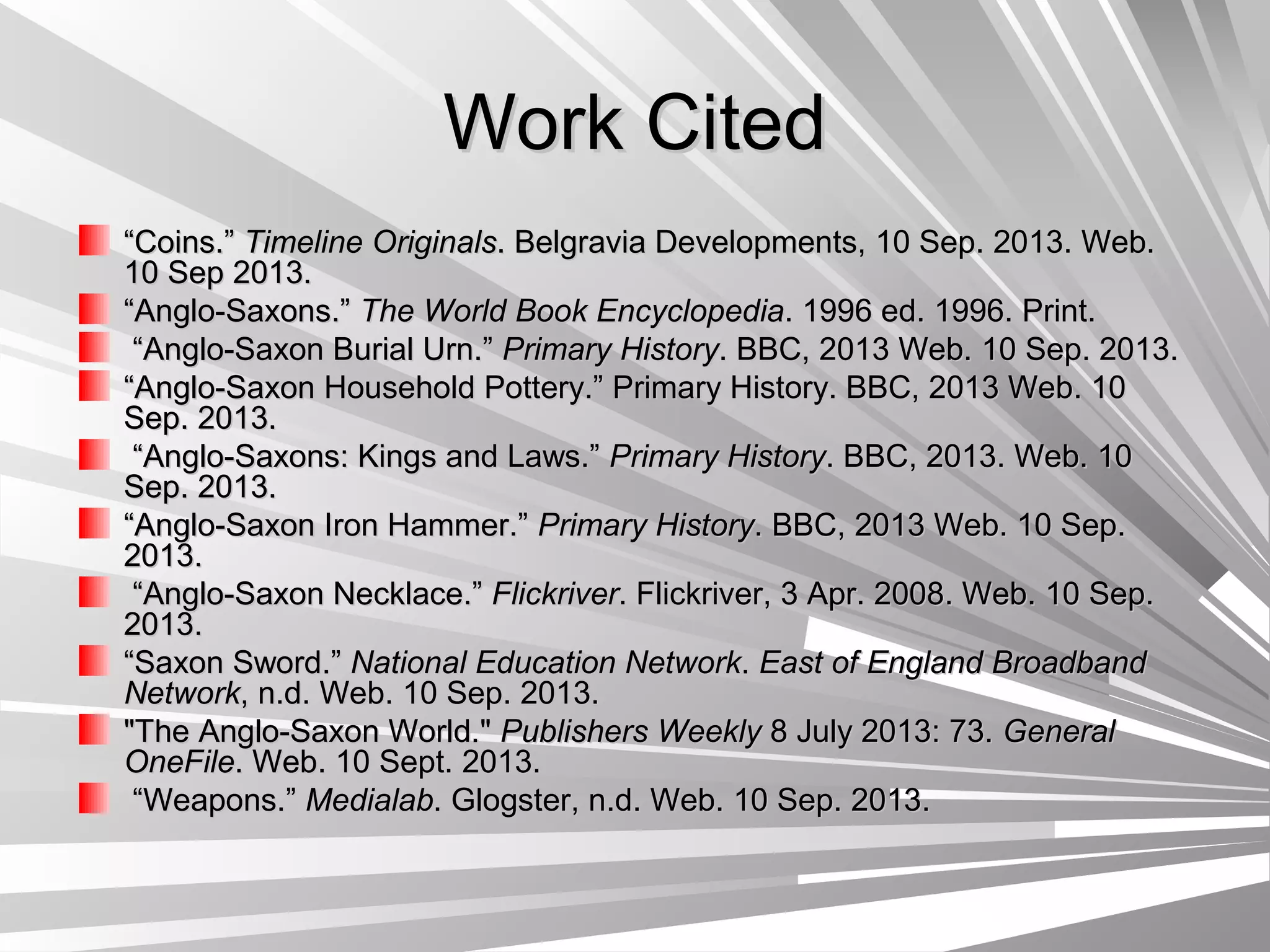 Anglo saxon power point | PPT